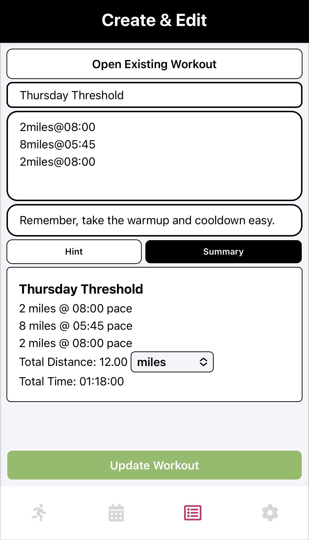 RunCalendar